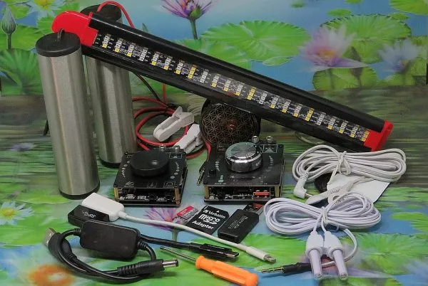 * Universele GSM/tablet Rife generator set 2x50W